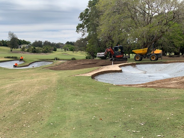 West course bunker project - Indooroopilly Golf ClubIndooroopilly Golf Club